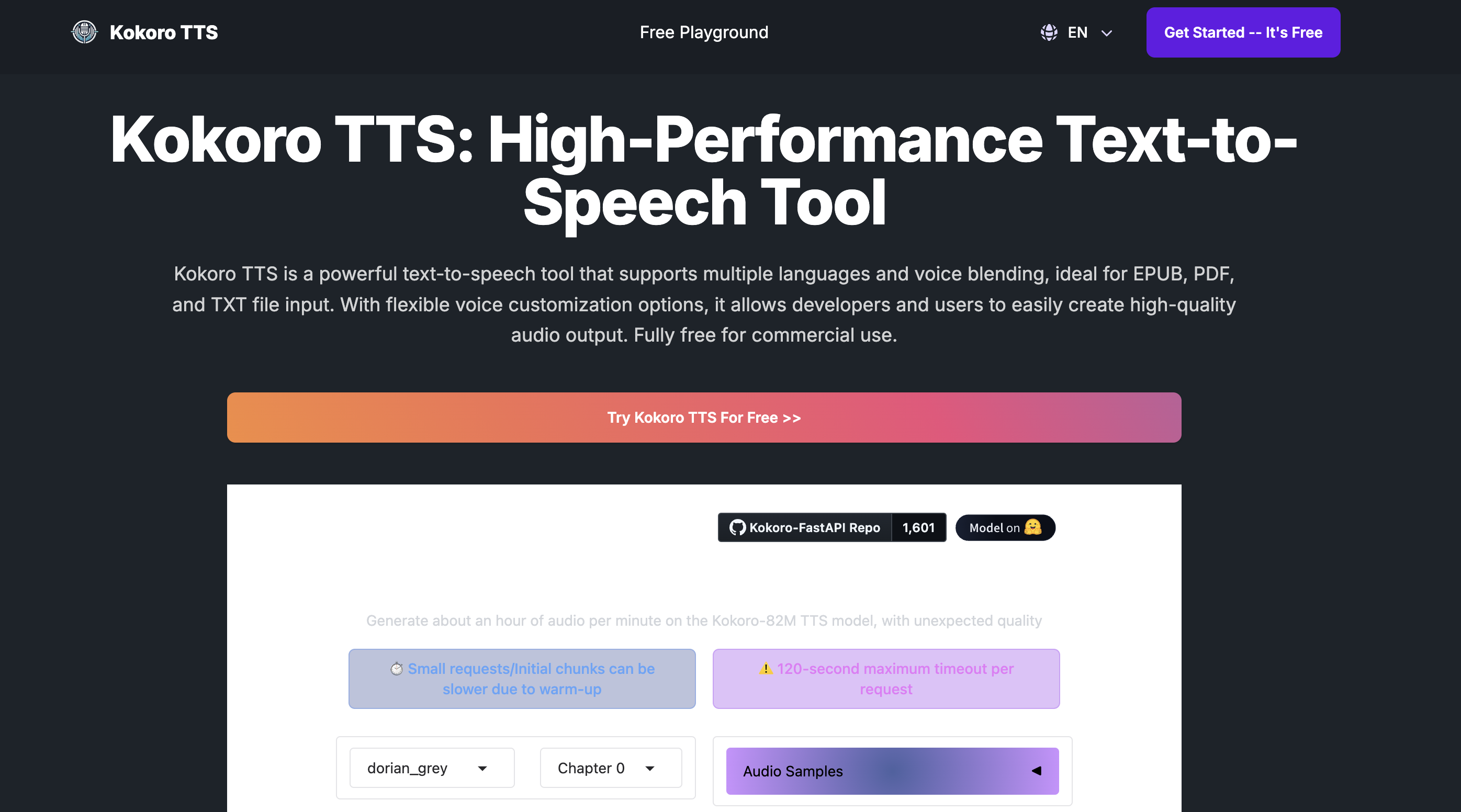 Kokoro TTS: Advanced Text-to-Speech with Voice Blending Free